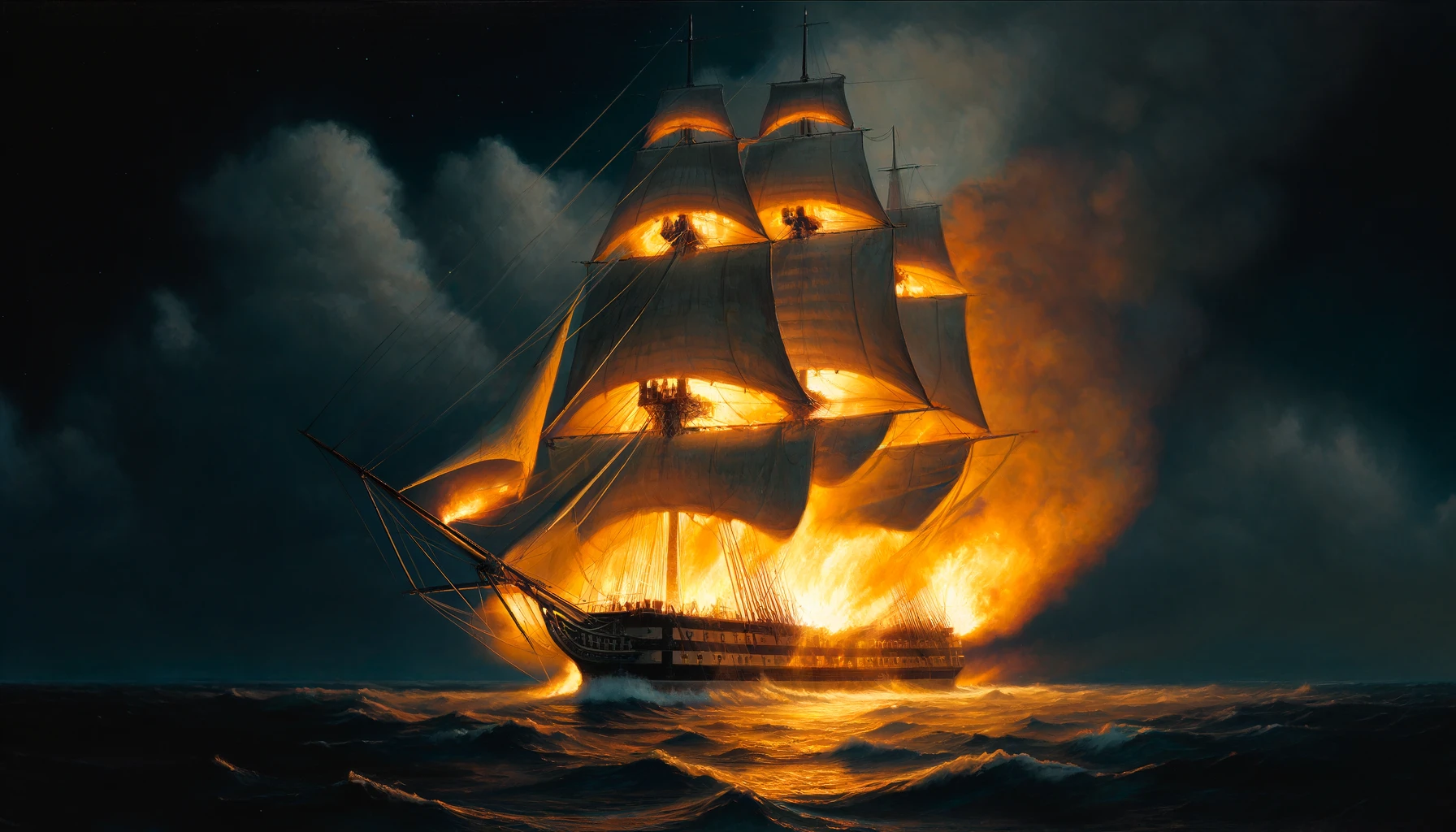 The Fiery Fate of the Young Teazer: A Ghostly Maritime Legend of Nova ...